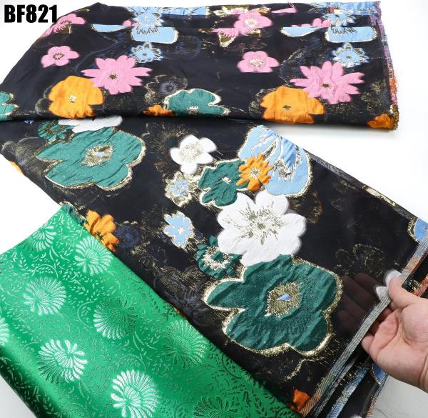 Quality Party Wedding Dress Fabric 2023 African Brocade Fabric with Lace Jacquard Damask for sale