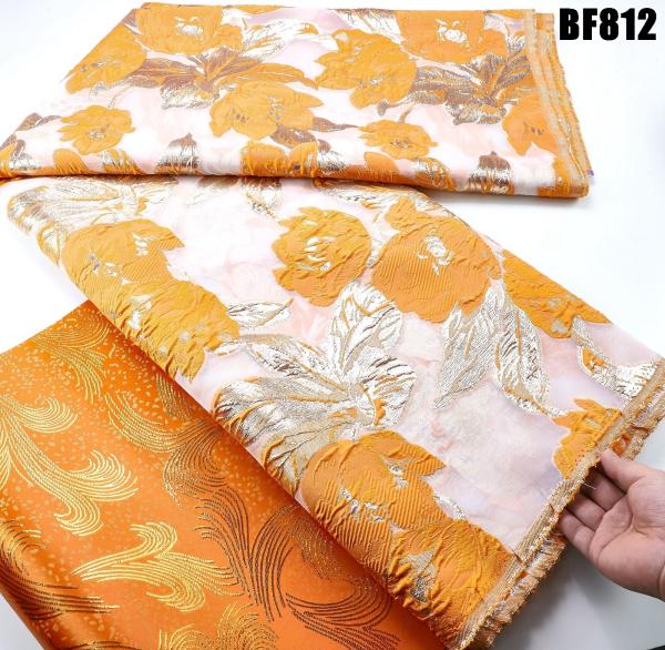 Quality Wedding Dress Wholesale African Brocade Fabric Jacquard Damask Design Brocade for sale