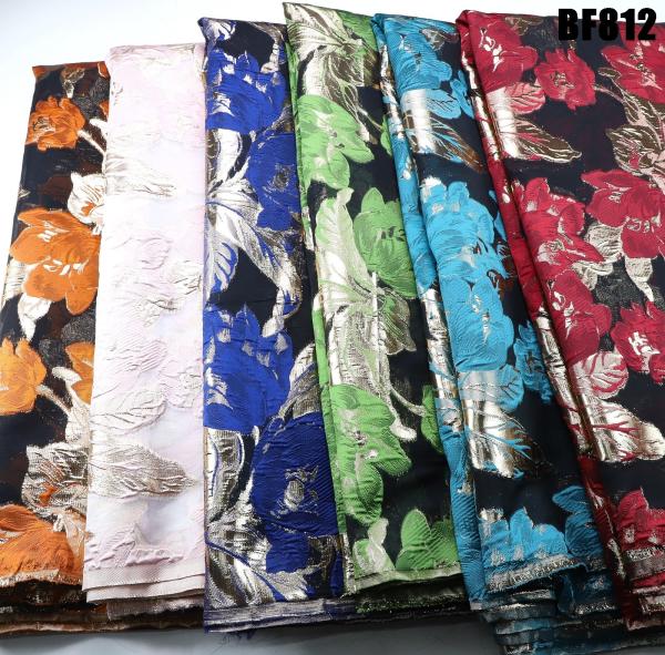 Quality Wedding Dress Wholesale African Brocade Fabric Jacquard Damask Design Brocade for sale