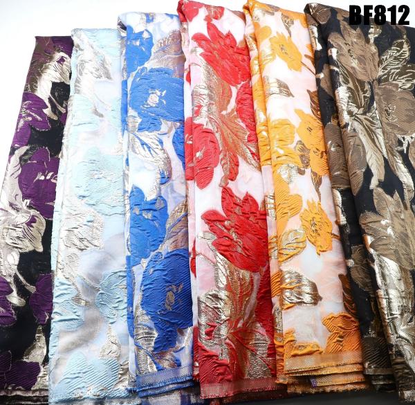 Quality Wedding Dress Wholesale African Brocade Fabric Jacquard Damask Design Brocade for sale