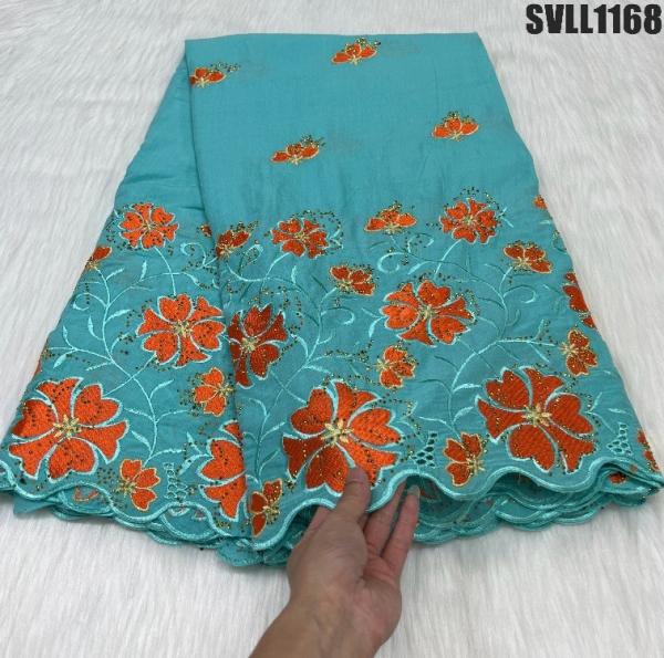 Quality wholesale 100% cotton fabric organic cotton fabric fabric voile lace senegal for sale