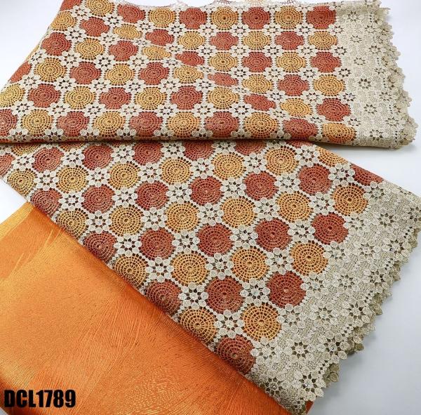 Quality Newest Wedding dress Cord Fabric water soluble lace Nigerian women embroidery for sale