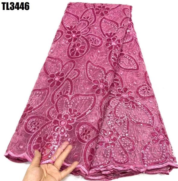Quality Hot selling embroidered tulle lace net lace african lace fabric for sale
