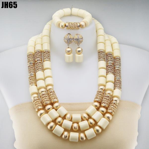 Quality 2023 Good quality Elegant African Beads Jewelry Sets Senegal/ghana Wedding for sale