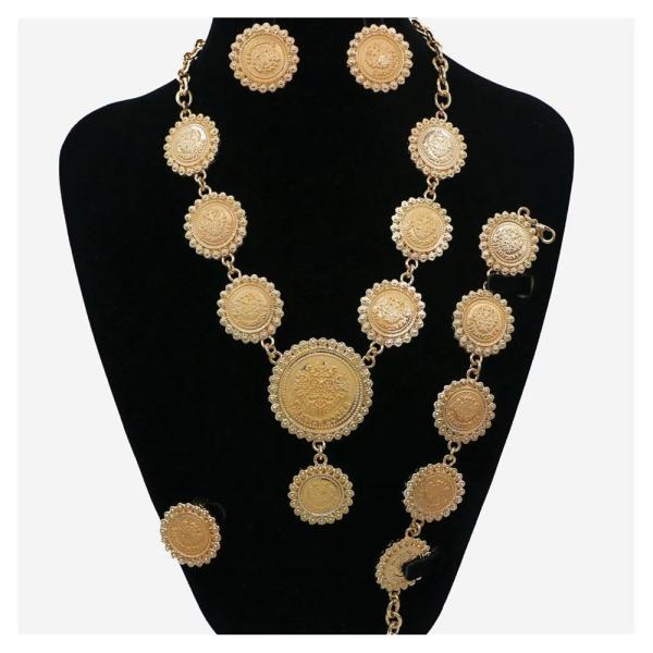 Quality Necklace jewelry african beads earrings wedding golden jewelry ring golden for sale