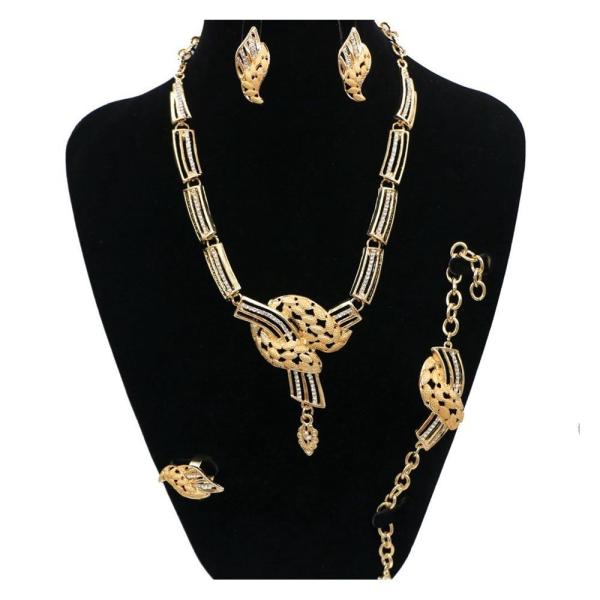 Quality Necklace jewelry african beads earrings wedding golden jewelry ring golden for sale