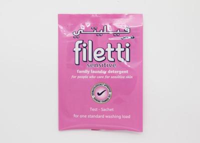 중국 애완 동물/PE 물자 플레스틱 포장은 40 - 120 미크론 Thinkness 분홍색을 씻기 분말을 위한 자루에 넣습니다 판매용