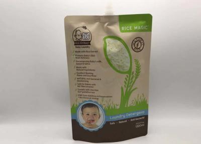 Chine 1300ml poche latérale de joint du détergent 3 antibactériens pour la blanchisserie de bébé d'extrait de riz à vendre