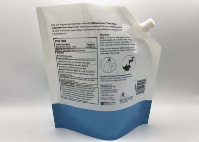 Chine La recharge de savon de main tiennent le sac latéral du joint 3 avec le gousset inférieur 64FL once de bec et de chapeau à vendre