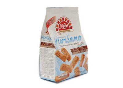 Cina Sacchetti di plastica inferiori quadrati del biscotto con il materiale del commestibile della chiusura lampo in vendita