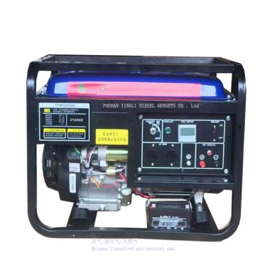 Cina 6.25KVA Power Generator Diesel For Home Biogas Generator Set 5KW AC singola fase in vendita