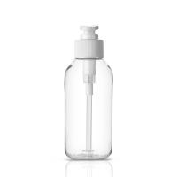 China 250ml Clear PET Liquid Soap Bottle with Pump Eco Friendly Plastic Packaging 24/410 for sale