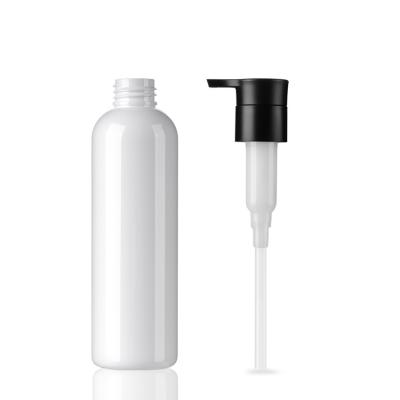 China White 6.7 Oz Body Lotion Bottle 200ml Eco Friendly With Press Pump for sale