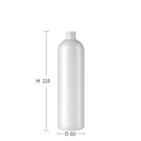 China 16 oz White PET Plastic Shampoo Bottles 480ml with Silver Collar Pump for sale