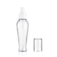 China Recyclable PET Plastic Perfume Bottle 100ml with Mist Sprayer Custom Color for sale