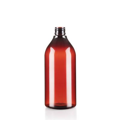 Cina Materiale sano della parte alta dello sciampo di 400ML Amber Plastic Pump Bottles For in vendita