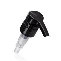 China 28/410 Black PP Plastic Bottle Cap Closure Smooth Surface Treatment Pump 4CC for Shampoo for sale