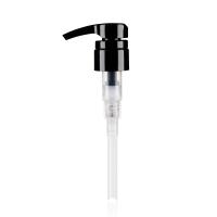 China 28/410 Black PP Plastic Bottle Cap Closure Smooth Surface Treatment Pump 4CC for Shampoo for sale