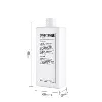China 235ml White Custom Empty PET Shampoo Conditioner Bottle with 24/410 Black Lotion Pump for sale
