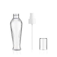 China Recyclable PET Plastic Perfume Bottle 100ml with Mist Sprayer Custom Color for sale