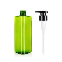 China Custom Mold Triangle 500ml PET Shampoo Dispenser Bottle 28/410 Neck for sale