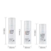 China PP Plastic Airless Pump Bottles 150ml 200ml 250ml with Custom Logo for Lotion for sale