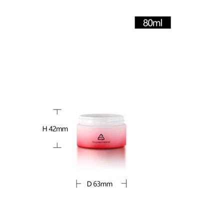 Cina Le bottiglie cosmetiche di plastica ed il barattolo di PCR dell'ANIMALE DOMESTICO hanno messo l'OEM opaco di pendenza di forma rotonda in vendita