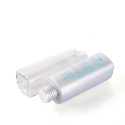 Cina 4 OZ RPET PET Bottiglie di plastica cosmetica con tappo a vite in PP Color argento personalizzato in vendita