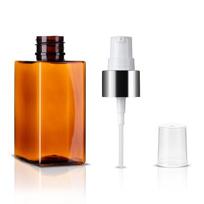 Cina Ambrato Quadrato Piccolo 60 ml PCR PET Bottiglia di lozione di plastica Contenitori cosmetici in vendita