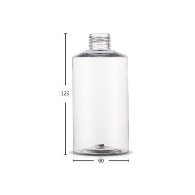 Cina 9 OZ Capacità Bottiglia di lozione di plastica trasparente con tappo a disco 24/410 in vendita
