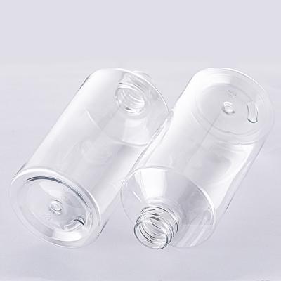 Cina 9 OZ Capacità Bottiglia di lozione di plastica trasparente con tappo a disco 24/410 in vendita