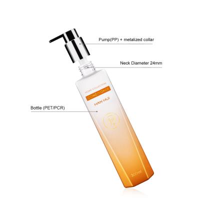 中国 安定し耐久性のあるプラスチックシャンプーボトル 空き10oz 銀色の襟の配給ポンプ 販売のため