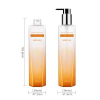 China White PET Plastic Shampoo Bottles Empty 300ml 10 OZ with Silver Collar Dispenser Pump for sale