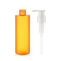 China Custom Logo 230ml PET Plastic Shampoo Bottles with Dispenser Pump 24/410 for sale