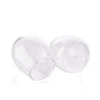 China 400ml Clear Double Layer PET Plastic Cup Custom Logo for Gifts for sale