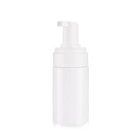 China 100ml White PET Plastic Foam Bottle with PP Foam Pump and Cap for Custom Eyelash Cleaner for sale