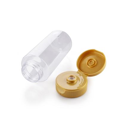 China 200ML PET Food Grade Empty Honey Jars Bottles Plastic Honey Dispenser With Lids for sale