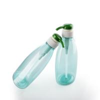 China 550ml 18.3oz PET Plastic Empty Shampoo Bottle with Pump Dispenser Turquoise for sale
