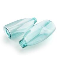 China 550ml 18.3oz PET Plastic Empty Shampoo Bottle with Pump Dispenser Turquoise for sale