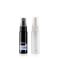 China PET Plastic Spray Bottle 30ml 1oz Fine Mist Travel Size with Secure Cap for sale