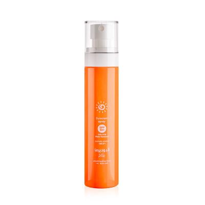 China 100 ml de garrafa de spray cosmético de cilindro vazio de plástico PCR PET R-PET material à venda