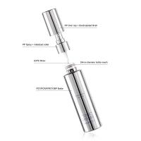 China Electroplated Coated PET Plastic Mist Spray Bottle 150ml Silver Fine Mist for sale