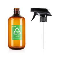 China 520ml Recycled Amber Plastic Spray Bottle with Trigger Sprayer 28/410 for sale
