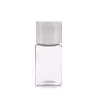 China Square Mini 15ml PET Plastic Bottle Container with Screw Cap 20/410 for sale