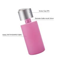 China 300ml PET Plastic Shampoo Bottle Soft Touch Finish 24/410 Electroplated Disc Cap for sale