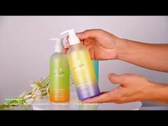 Amber Boston Ronde vorm lege lotion fles met nek maat 24/410 pomp