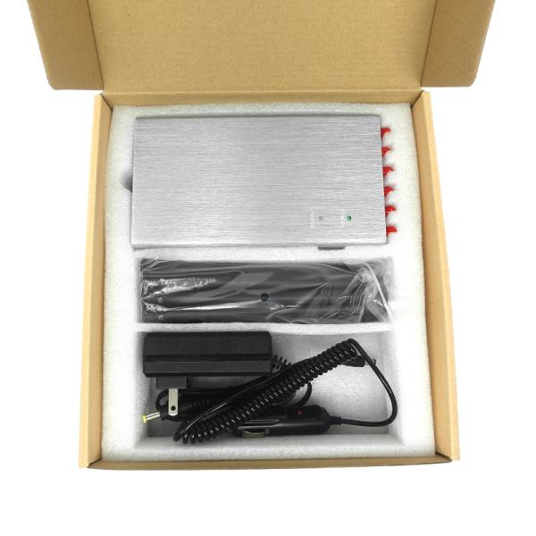 Signal Blocking Portable Cell Phone Signal Jammer For 2G 3G 4G 5G GPS Wifi 12 Antennas