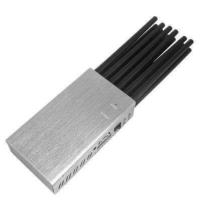 China Custom RF Signal Blocker 2 3 4 5G WiFi GPS VHF UHF Mobile Cell Phone Signal Jammer for sale