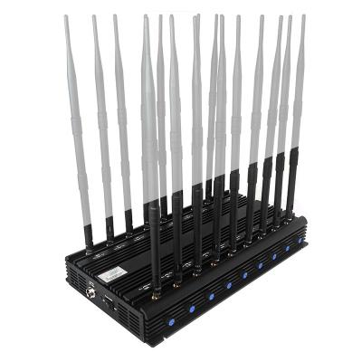 China 18 Channel Desktop RF Signal Jammer Cell Phone Signal Blocker Scrambler Isolator for sale