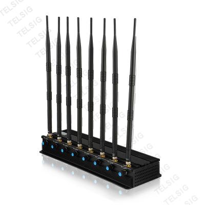China Tischplattendes 8 Antennen-Störsender-5 - 20 Meter drahtlose Signal-Blocker- zu verkaufen